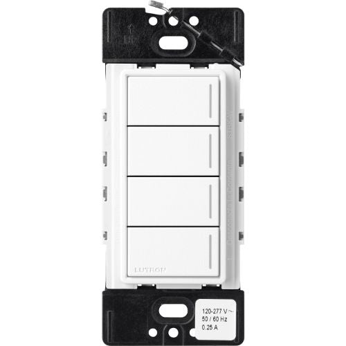 Lutron RadioRA 3 RRST-HN4B - 4-Button Sunnata RF Hybrid Keypad with ...